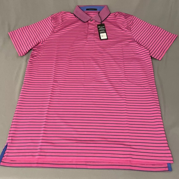 Greyson | Shirts | Greyson Golf Shirt Polo Crow Large Pink Purple ...